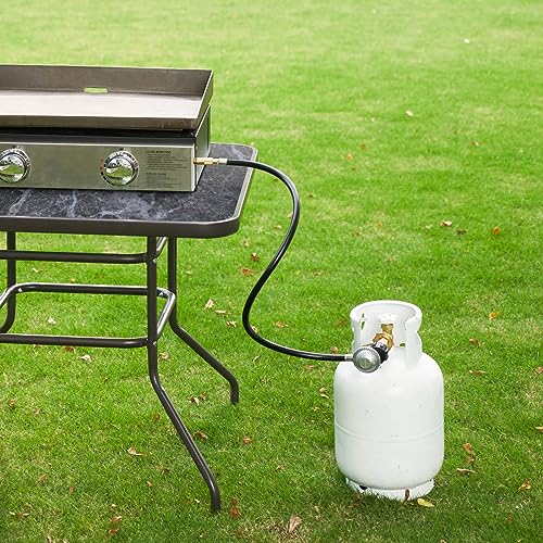 SHINESTAR Propane Adapter Hose and Regulator for Blackstone 17 & 22 Inch Flat Top Griddle, Switch to 20 lb Tank, Extends Up To 3 Feet, 5471