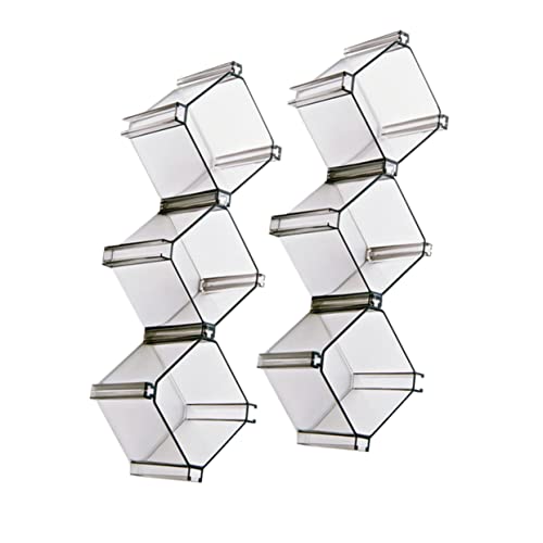 Zerodeko Desk Drawer 12 Pcs Plastic Organizer Box Underwears Storage Box Desk Storage Holder Desk Storage Box Storage Container Bra Sock Travel Grey Partition Socks Storage Container