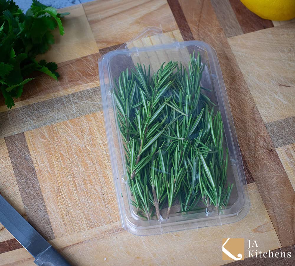 JA Kitchens .75 Ounce Small Herb Clamshell Container - Disposable - Pack of 20