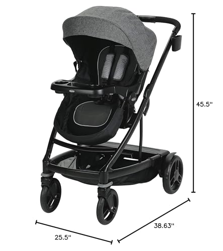 Graco Uno2Duo Stroller | Goes from Single to Double Stroller, Ellington