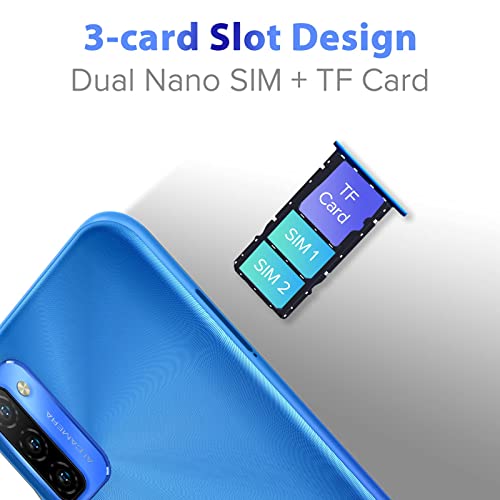 Ulefone Unlocked Smartphones Note 12P, 7700mAh High Capacity Battery, 6.82 inch HD+, 13MP + 2MP + 2MP, Dual Sim Phones Unlocked, Andorid 11 4GB+64GB ROM, Fingerprint Face Detection, T-Mobile - Blue