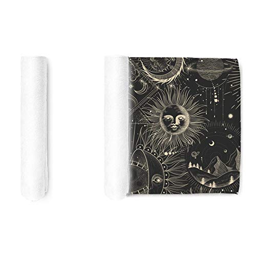 ZHIMI Hand Towel Absorbent Moon Phases Towel Kitchen Fingertip Towel Soft Bath Face Towel 15x30 Inch Wash Cloths Durable for Bathroom Gym Yoga Spa Beach