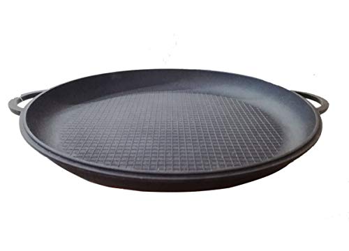 Kazan Uzbek 12 L Cast Iron Pot Plov Making Cookware Insulated Double Handle Dish Heavy Duty Oven with Lid Frying Pan