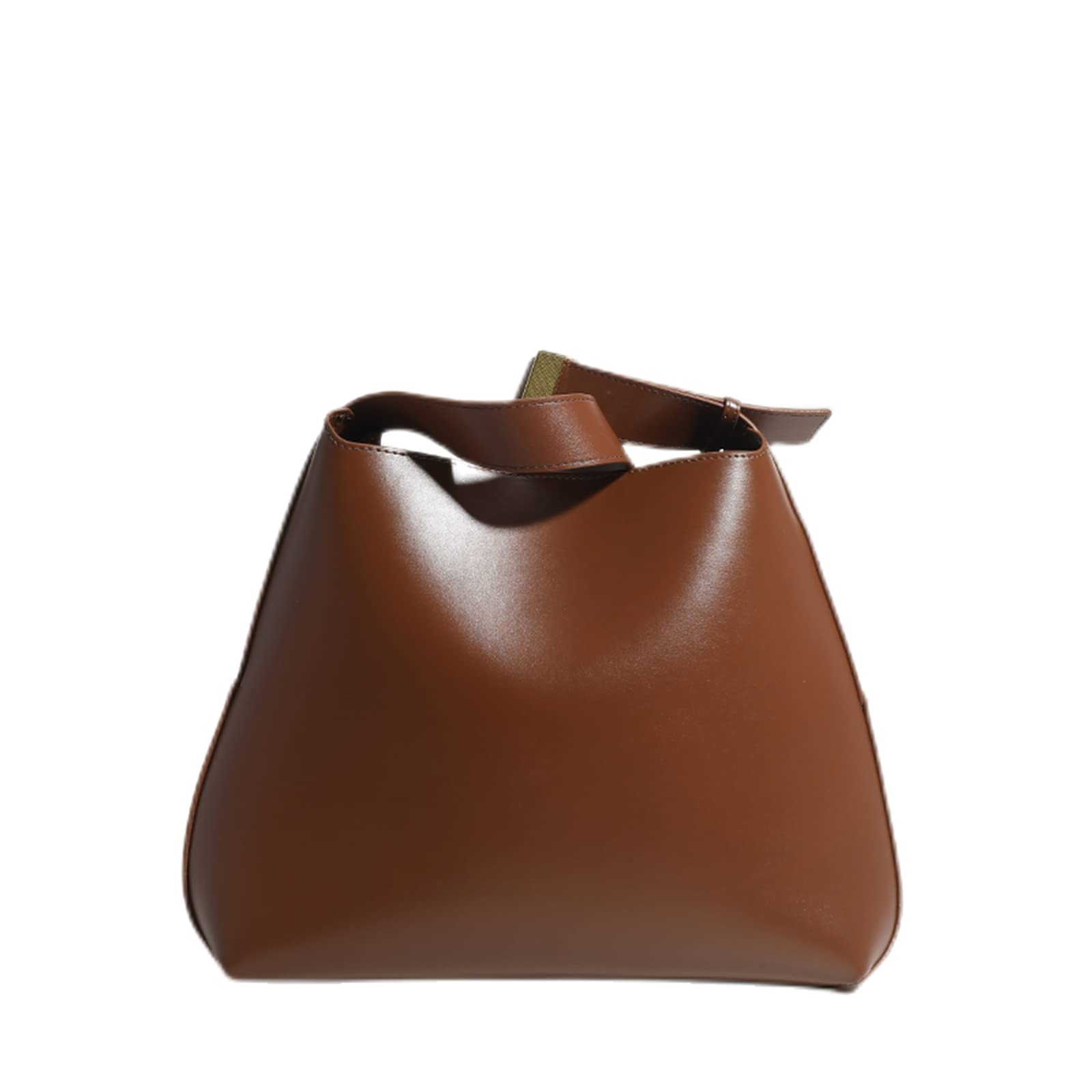 KKP Leather Bucket Tote Bag For Women Medium Hobo Shoulder Purse And Handbags