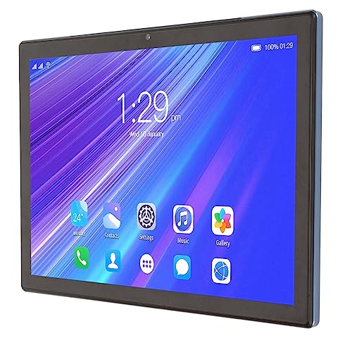 HEEPDD Tablet PC, 10 Inch Tablet Dual Cameras 2.4G 5G Octa Core Processor Dual Band 6GB 128GB for Office (US Plug)