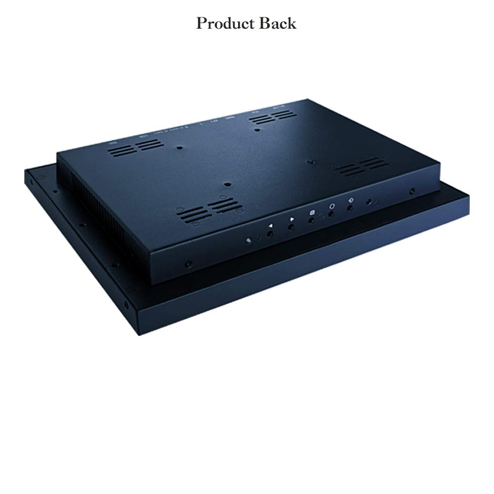 iChawk 12.1'' inch Monitor 800x600 Screen Panel 4:3 Positive Screen Metal Shell DVI VGA Dual Video Input Interface Medical Industrial Iron Case SVGA PC Monitor LCD Screen Display W121MN-DV1