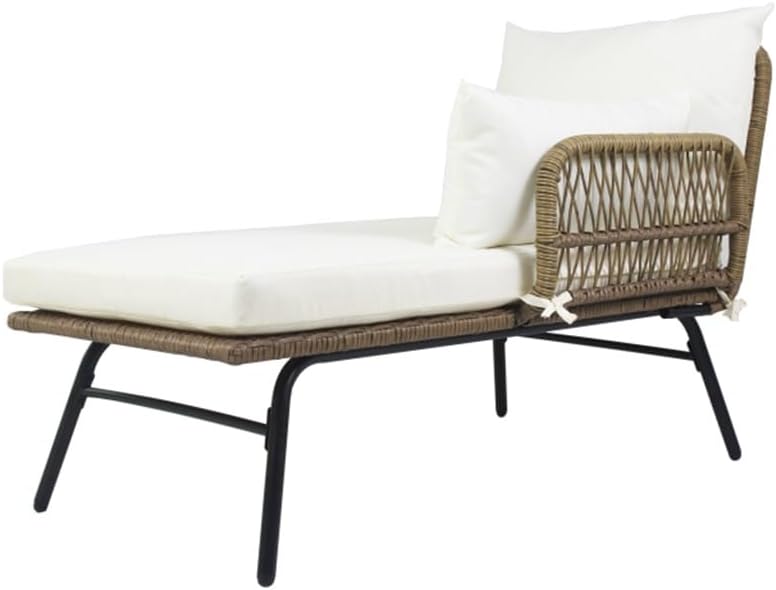 Generic Outdoor Patio Balcony L Shape Natural Color PE Wicker Sofa Set Round Tempered Glass Table and Furniture Cover