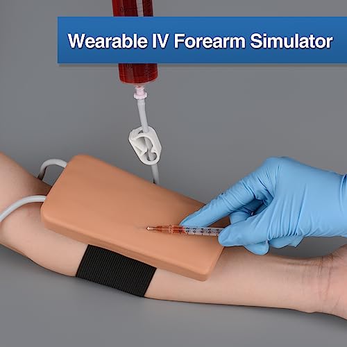 SimCoach Phlebotomy and Venipuncture Practice Kit, Wearable IV Practice Kit, IV Start Kit for Injection Training, Nursing School Essentials (Upgrade Version))