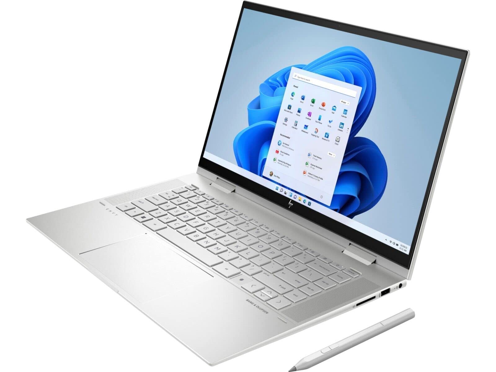 HP Envy X360 2-in-1 Laptop 2022, 15.6" FHD IPS Touchscreen, 11th Intel i7-1195G7, Iris Xe Graphics, 32GB DDR4 1TB SSD, Thunderbolt 4 WiFi 6 Backlit KB FP Reader, Win 11 Home, Stylus Pen, COU 32GB