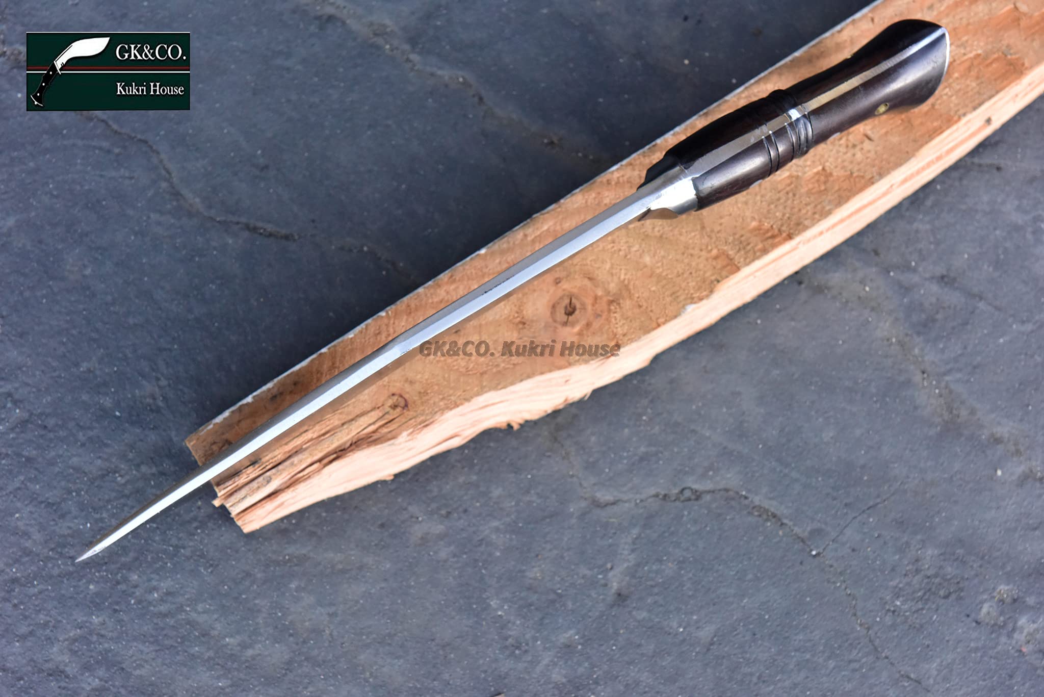 GK&CO. Kukri House Genuine Kukri Knife - 10 Blade World War II Panawal Wooden Handle Kukri/Khukuri- Handmade in Nepal
