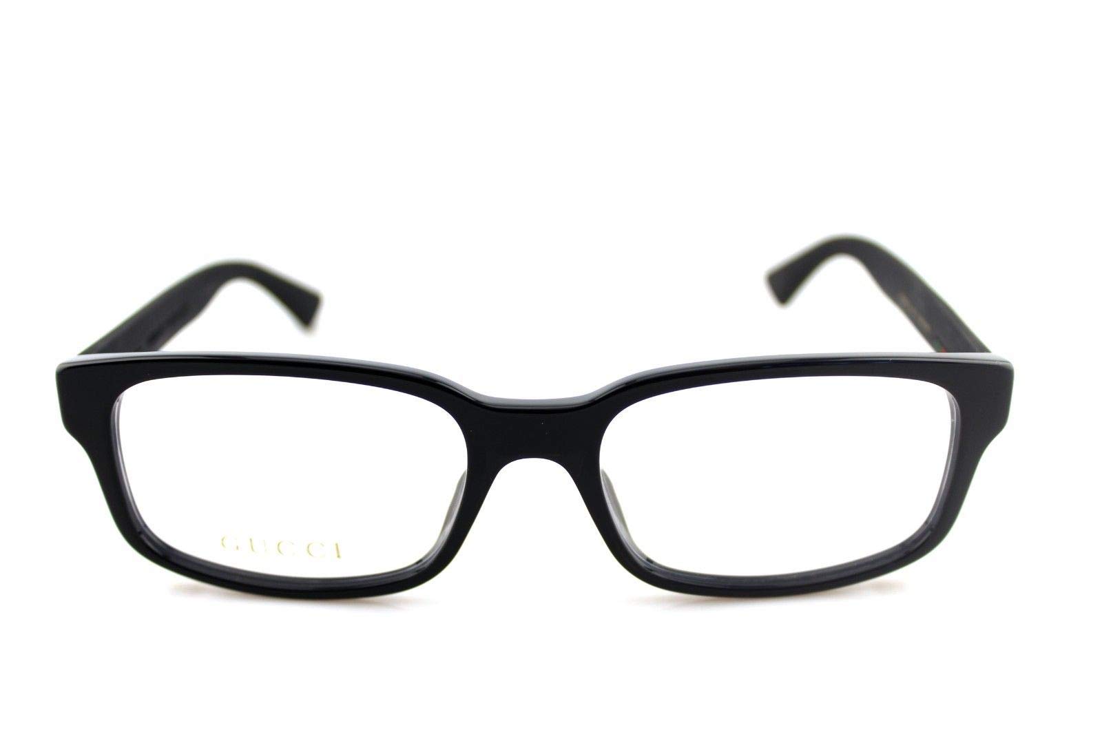 Gucci GG0012O Eyeglasses 54-18-145 Shiny Black 001 GG 0012O, Large