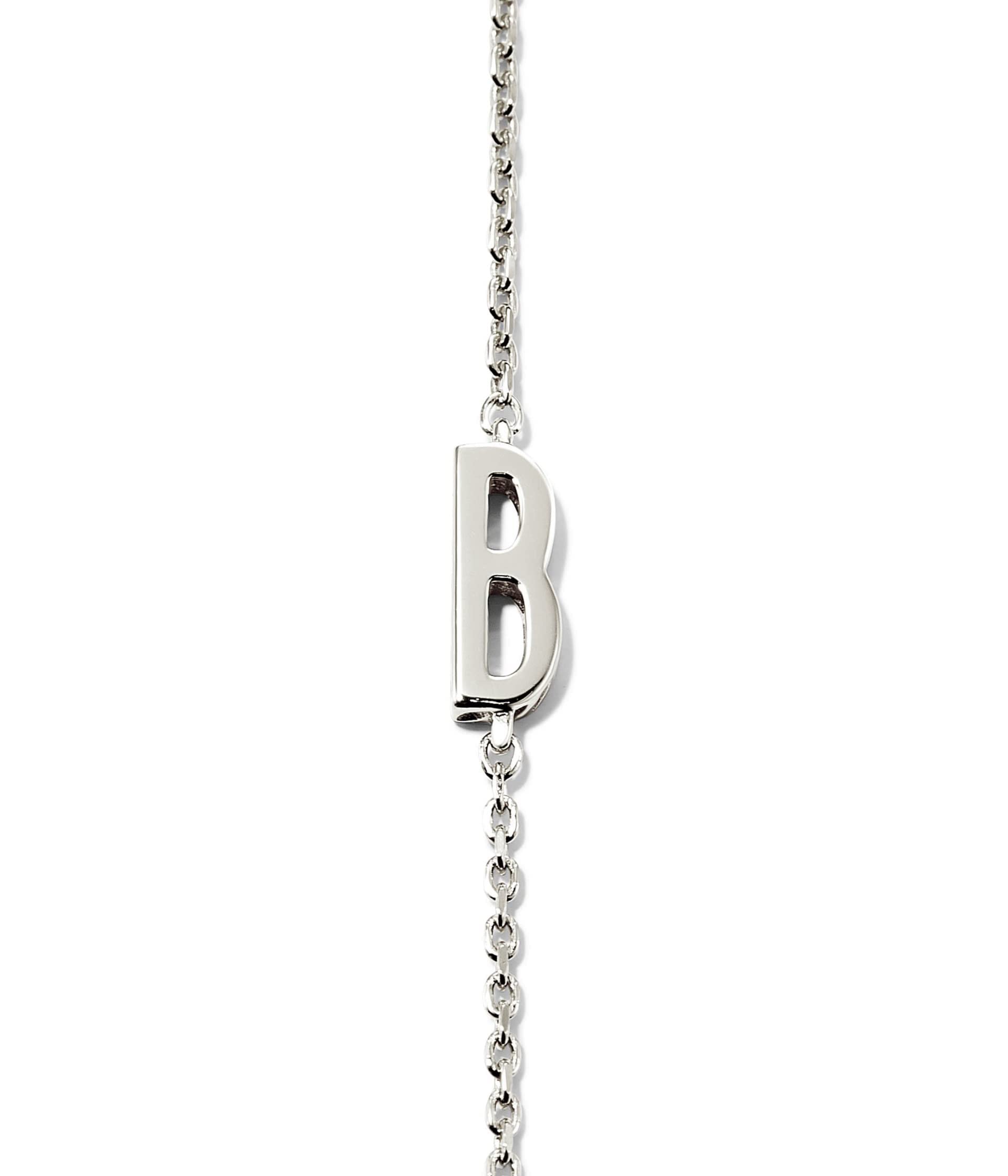 Kendra Scott Letter Inline Initial Necklace Sterling Silver B One Size