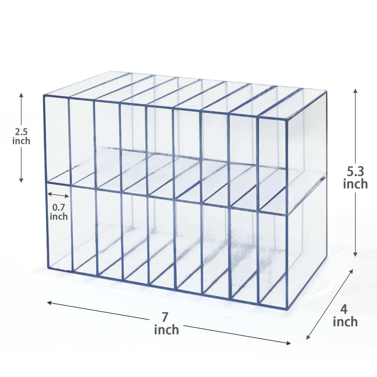 Vowcarol Clear Acrylic Marker Organizer, Marker Holder 18 Slot for 72 Markers- 1 Pack