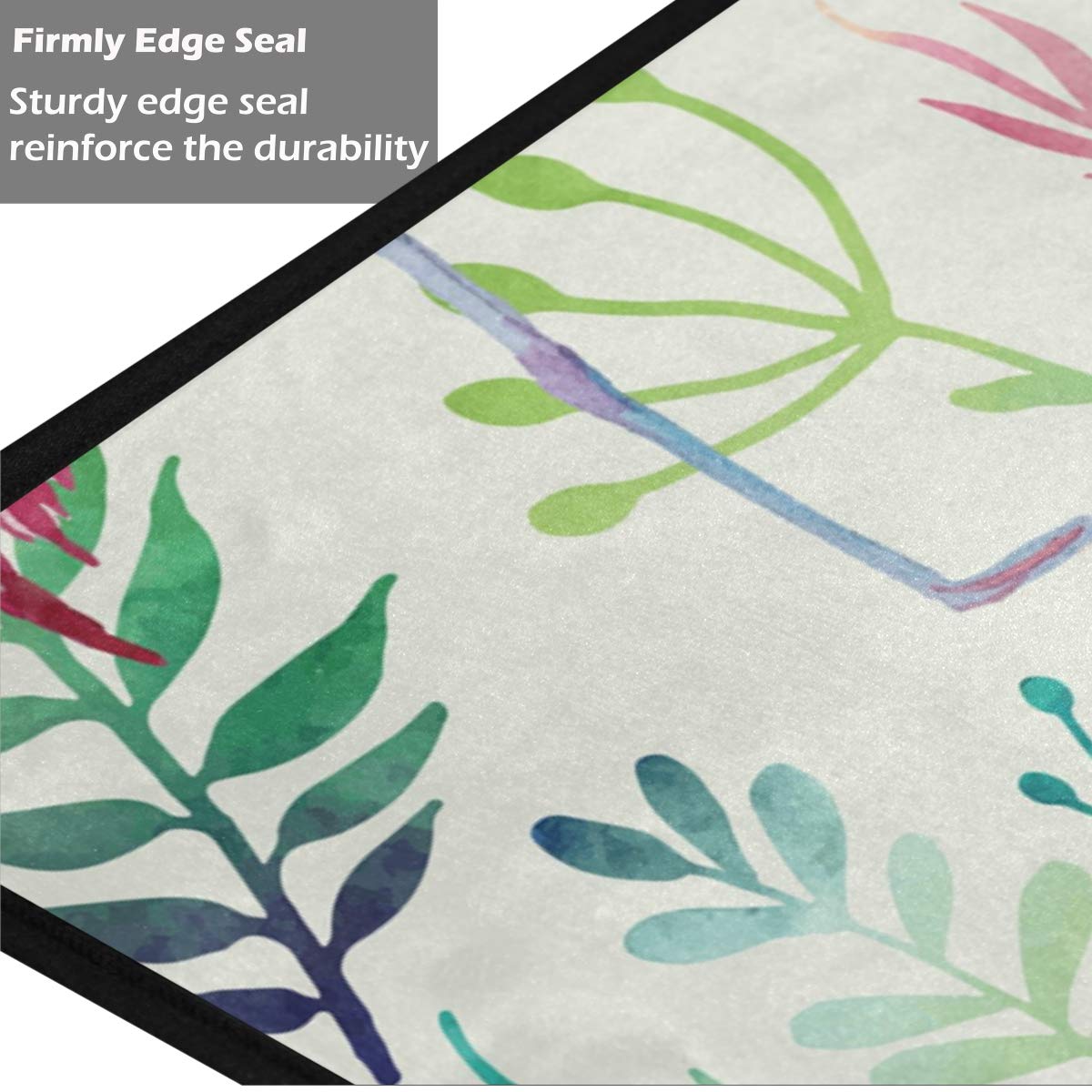 Kitchen Sink Mats Floor Rug - Flamingo Non Slip Kitchen Mats Cushioned Washable Anti-Fatigue Kitchen Carpets 20x20in for Kitchen Home Decoration Bathroom