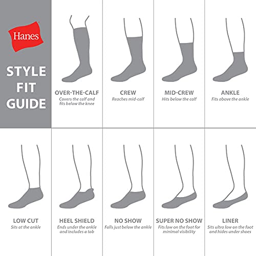 Hanes Boys' Performance X-Temp 6-Pair Super No Show Socks