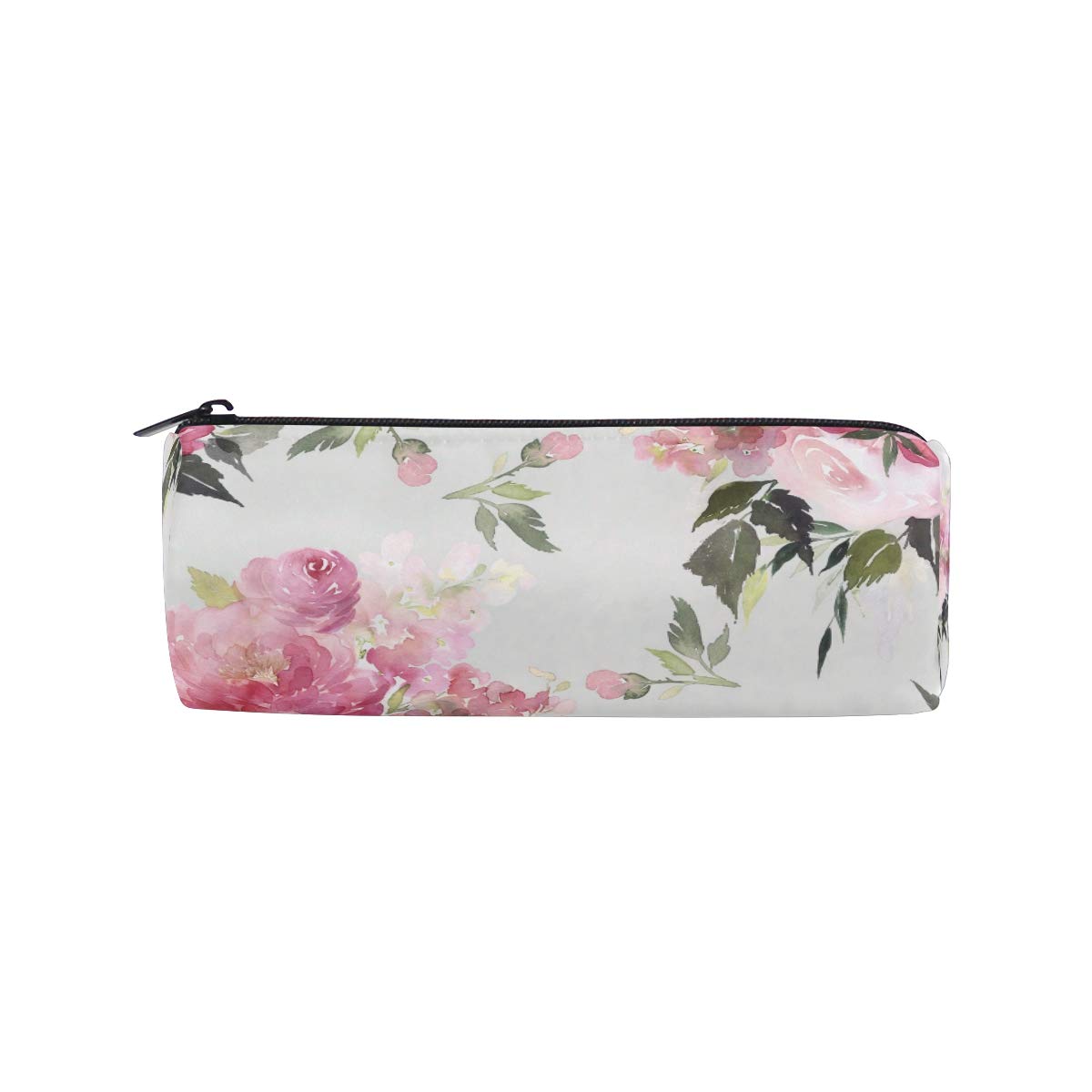 Watercolor Florals Pencil Case Office Pencil Holder Pouch Bag Pen Pencil Stationery Cosmetic Bag