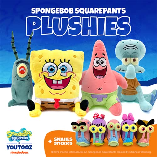 Youtooz Plankton Sitting Plush 9" Inch, Spongebob Official Licensed Plankton Stuffed Plushie, Plankton the Chum Bucket from Spongebob Squarepants