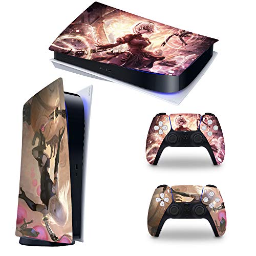 Hot Girl PS5 Standard Edition Console and Controller 5 Controller Skin Set - PlayStation 5 Vinyl