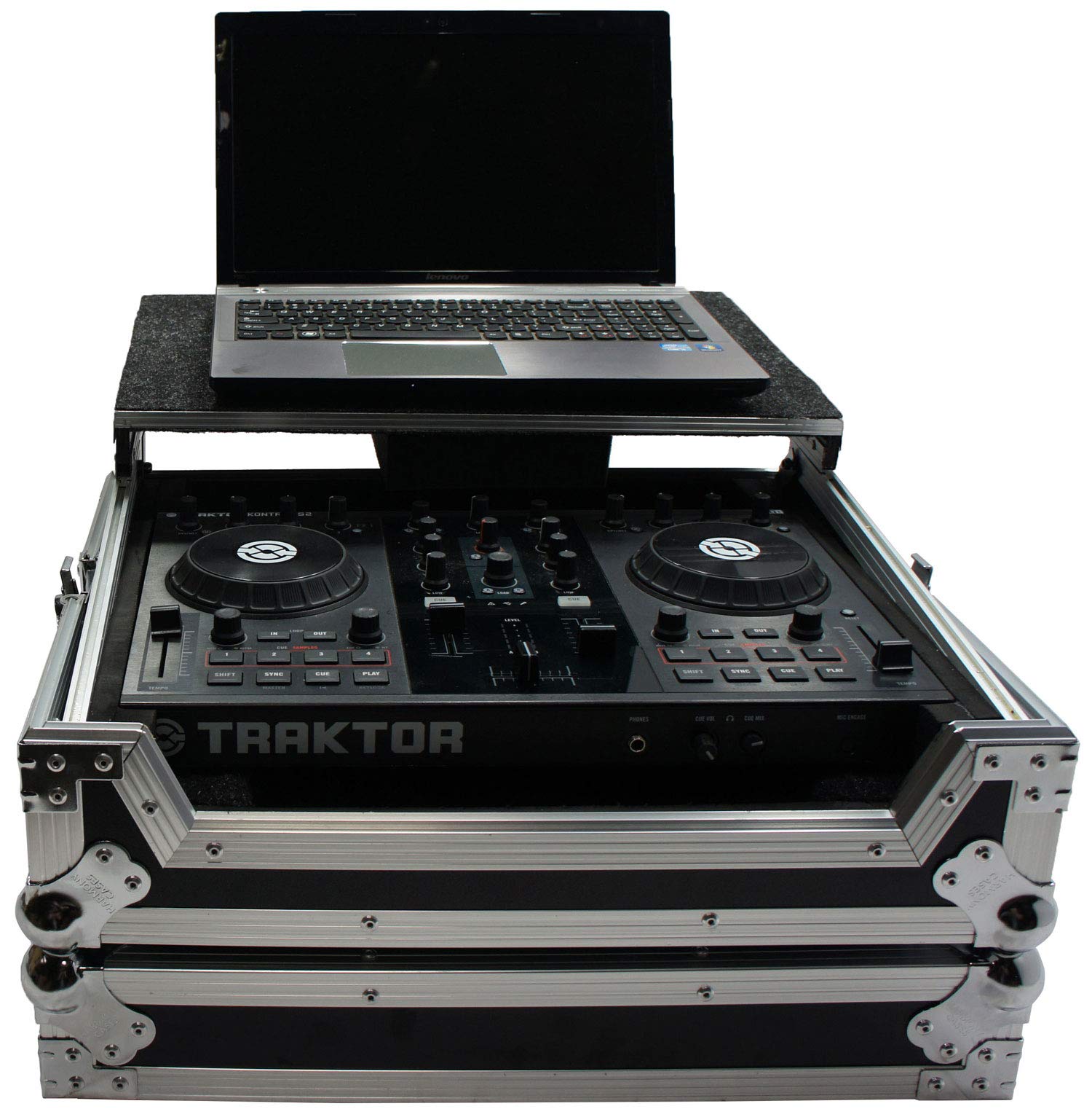 Harmony Audio HCTKS2LT Flight Glide Laptop Stand Custom Case Compatible with Traktor Kontrol S2