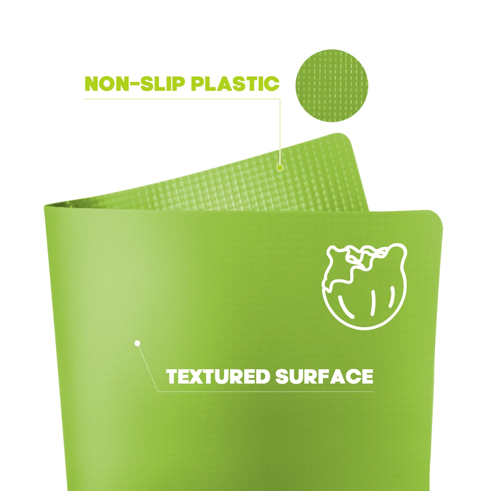 Goodluck 4 Pieces Flexible Cutting Boards, BPA Free Plastic Cutting Boards for Kitchen, Non Slip Cutting Mat for Meat and Vegetables