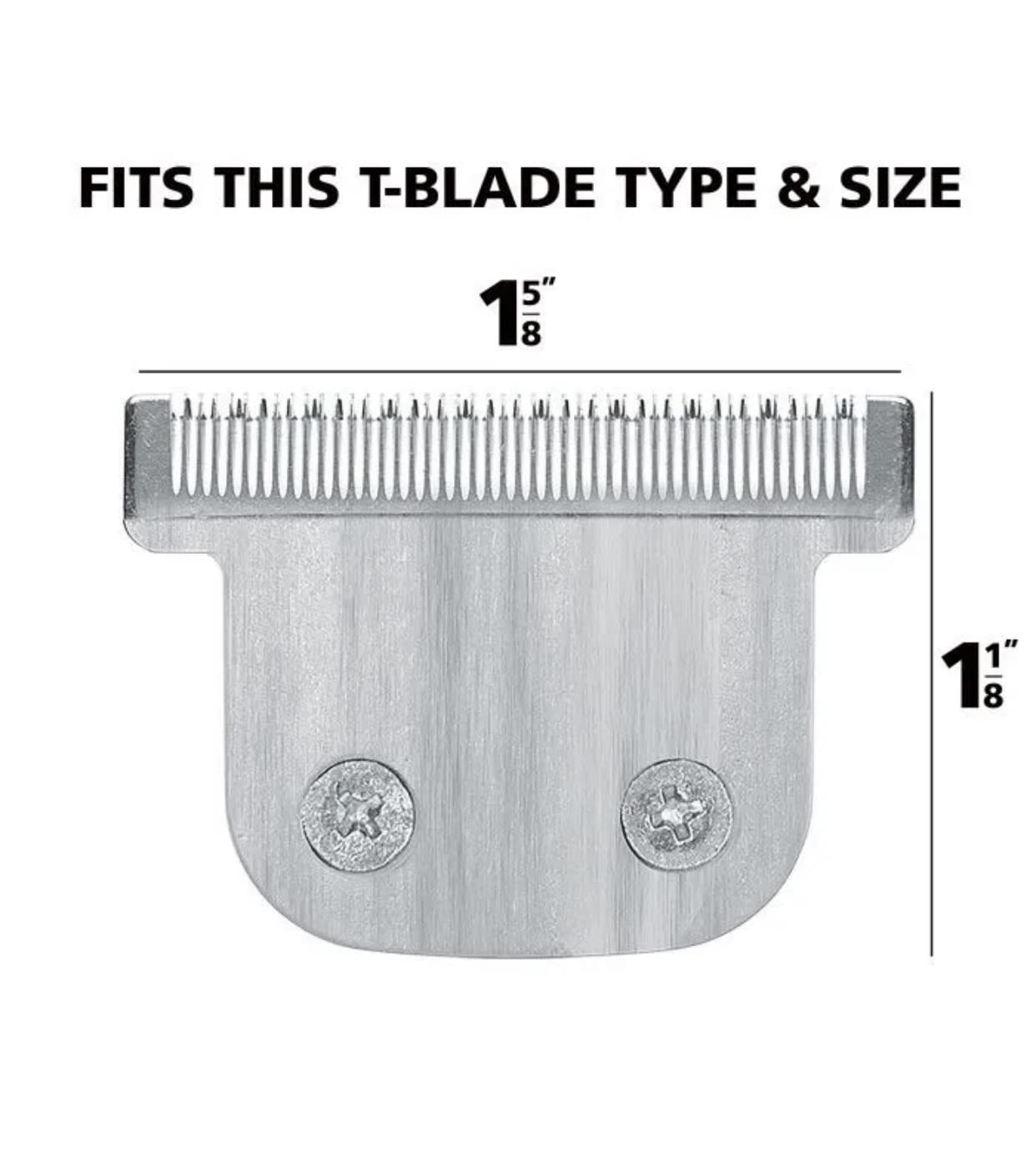 Wall Replacement T Blade Beard Stubble Guard Guide Comb Set 1/16 1/8 3/16 1/4 02144 for Wahl All in One Lithium Ion Trimmer (See Details for Compatible Models)