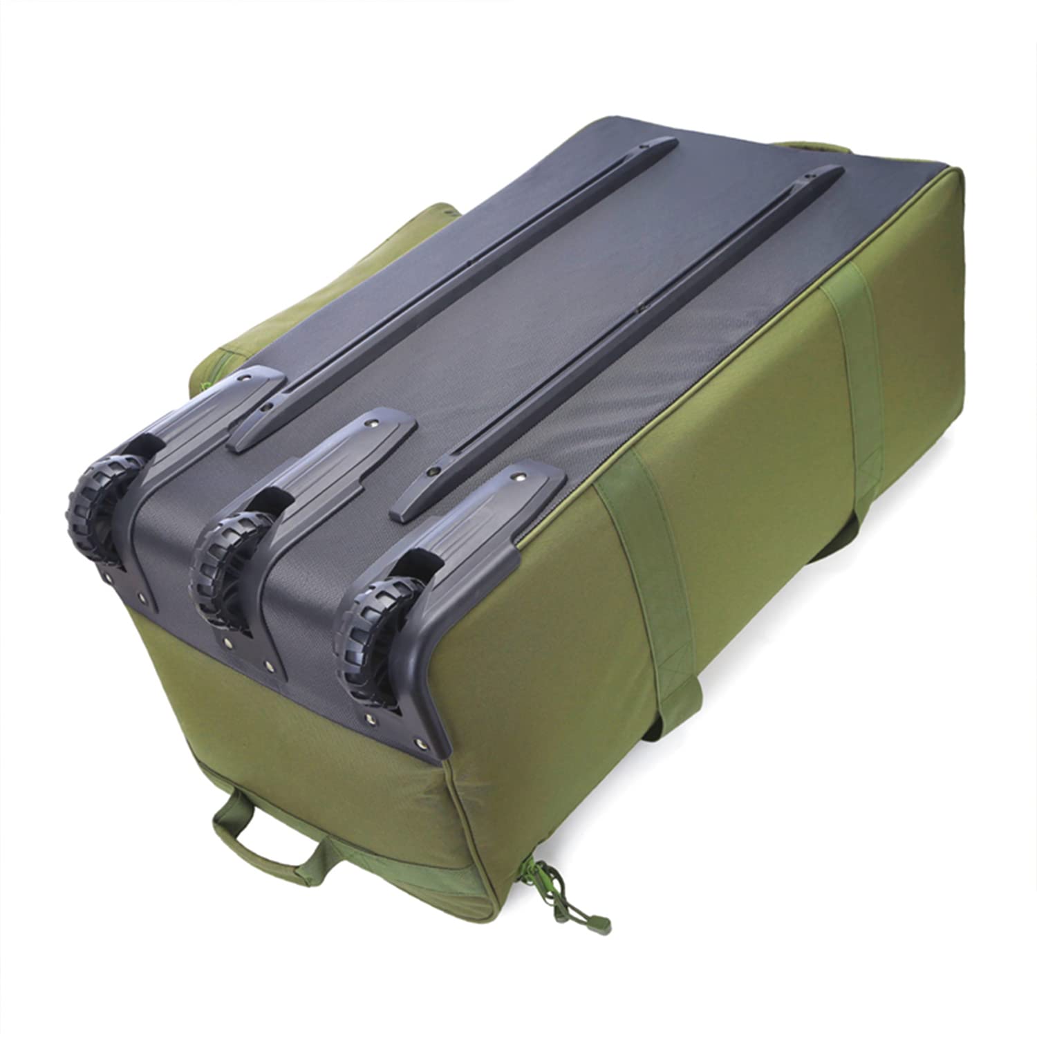 Greencity Duffel Bag Wheels Rolling Deployment Wheeled Military Suitcase Heavy-Duty Extra large deployment bag Capacity 32 Inch,Green