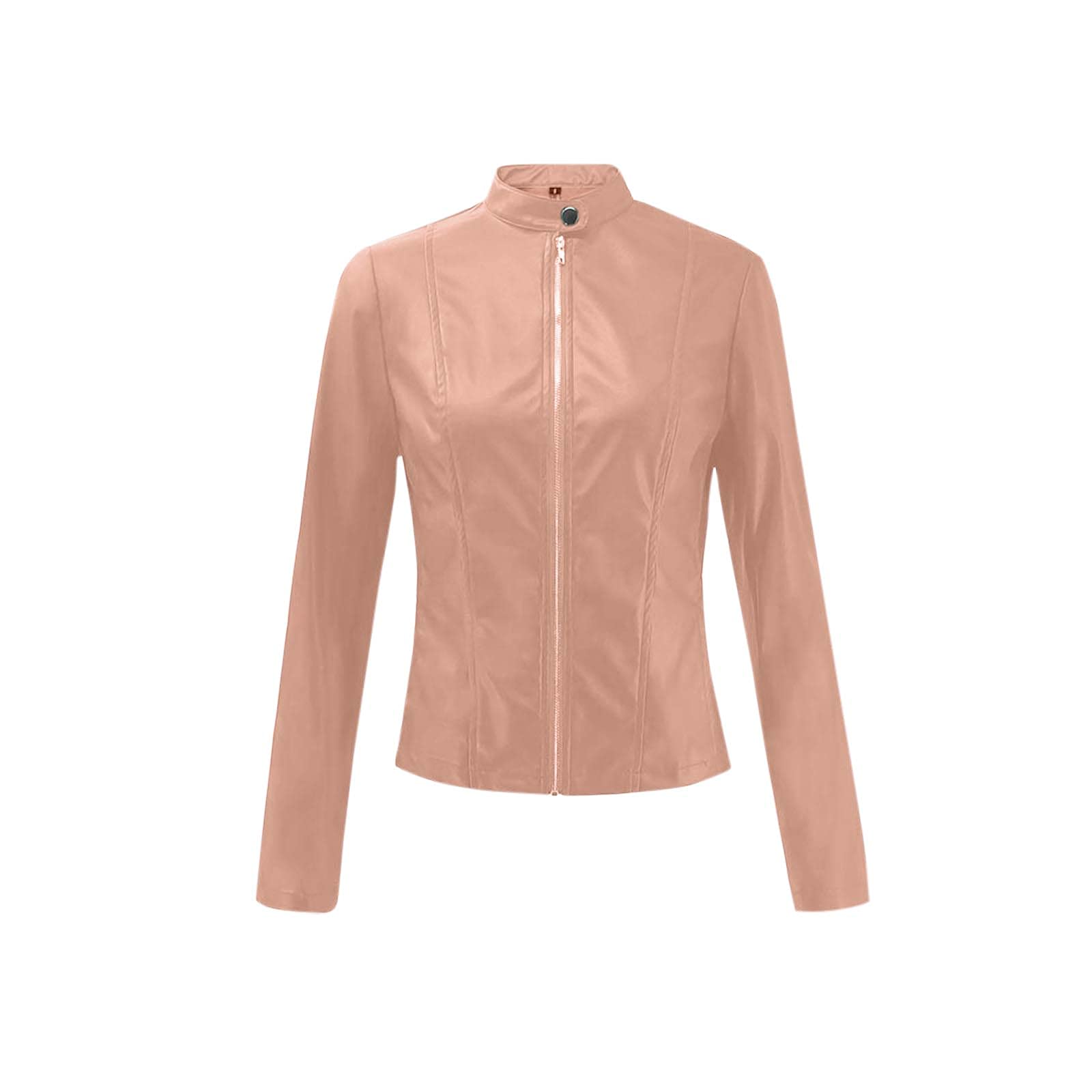 haoricu Ladies Up Leather Outwear Women's Plus Size Faux Suede Motorcycle Jacket Bomber Jacket