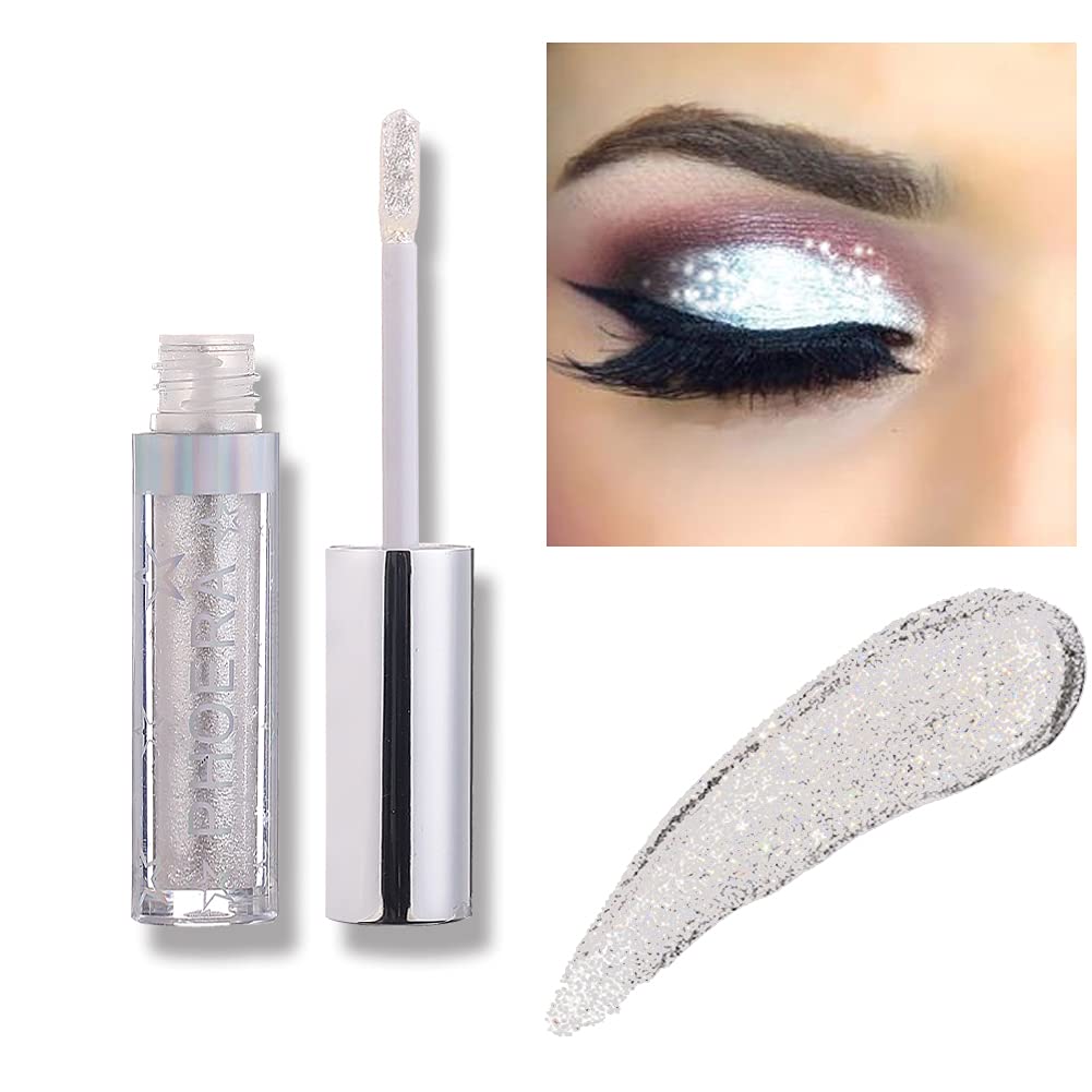 Glitter Eyeshadow,Makeup For Eyes Liquid Shimmer Sparkle Glow Light Colors Pencil Stick Shiny Long Lasting Waterproof Shining Eye Shadow Sets Metallic Pigments Metals Gloss Sparkling Pen Kit (A103)