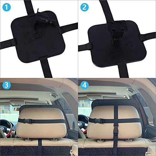 IDEALHOUSE Baby Car Mirror, 360 Degree Adjustable Safety Car Seat Mirror for Rear Facing Infant with Wide Crystal Clear View, Shatterproof, Fully Assembled, Crash Tested and Certified