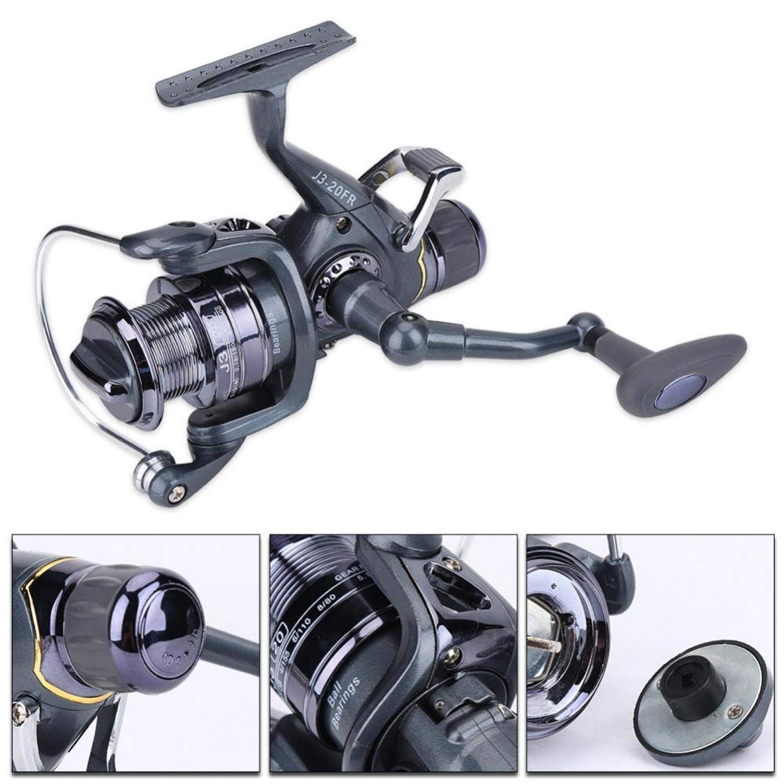 Haowecib Carp Spinning Reel, Durable Fishing Reel, Sturdy and Durable Corrosion Resistant for Carp Fishing Tackle(20FR)