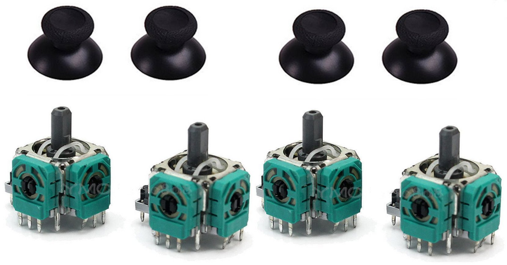 Games&Tech 4 Pcs 3D Controller Joystick Axis Analog Sensor Module & Thumbstick for Xbox One