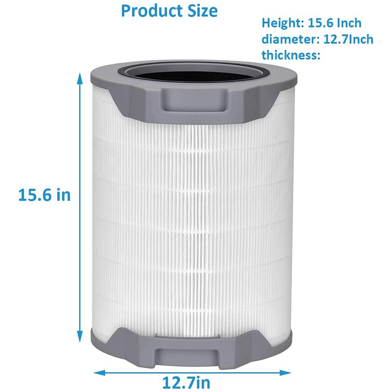 Lv-h134 replacement filter, Filter Activated Carbon Filter, Compatible with LEVOIT H134-RF, 3-in-1 True Filters LV-H134-RF, 1 Pack