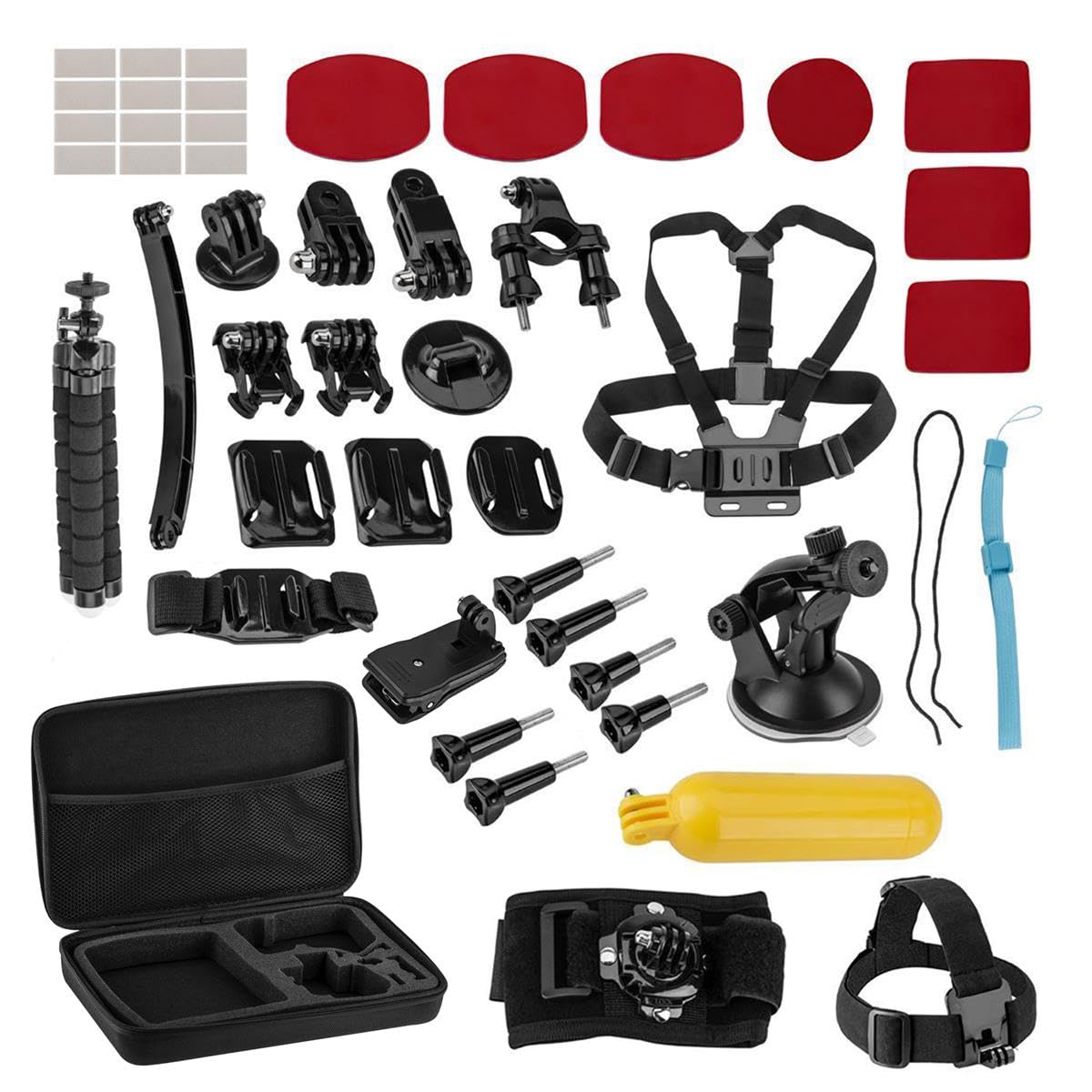 GoPro HERO10 Black, Waterproof Action Camera, 5.3K60/4K Video, 1080p Live Streaming Bundle with Froggi Extreme Sport 40-PC Accessory Kit, 64GB microSD Card
