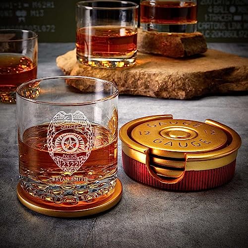 HomeWetBar Correctional Officer Badge Personalized Buckman Glass Corrections Officer Gift