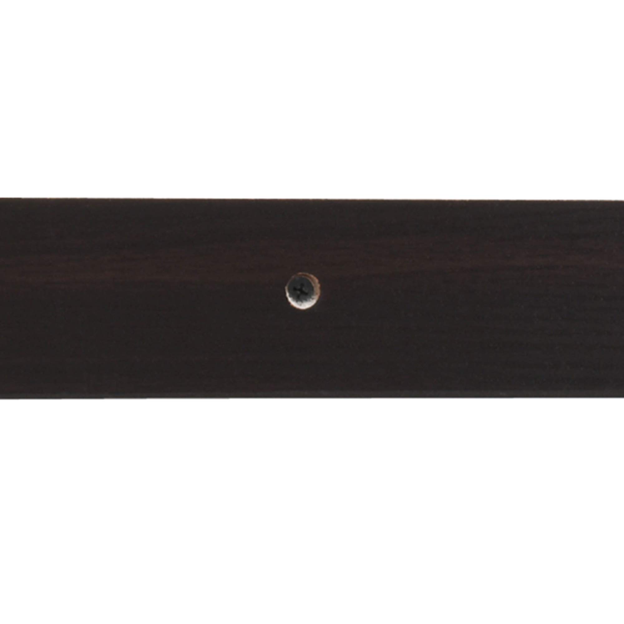 HOMCOM Wall-Mounted Floating Storage Shelf with 4 Storage Units and 4 Dual Hooks, Espresso