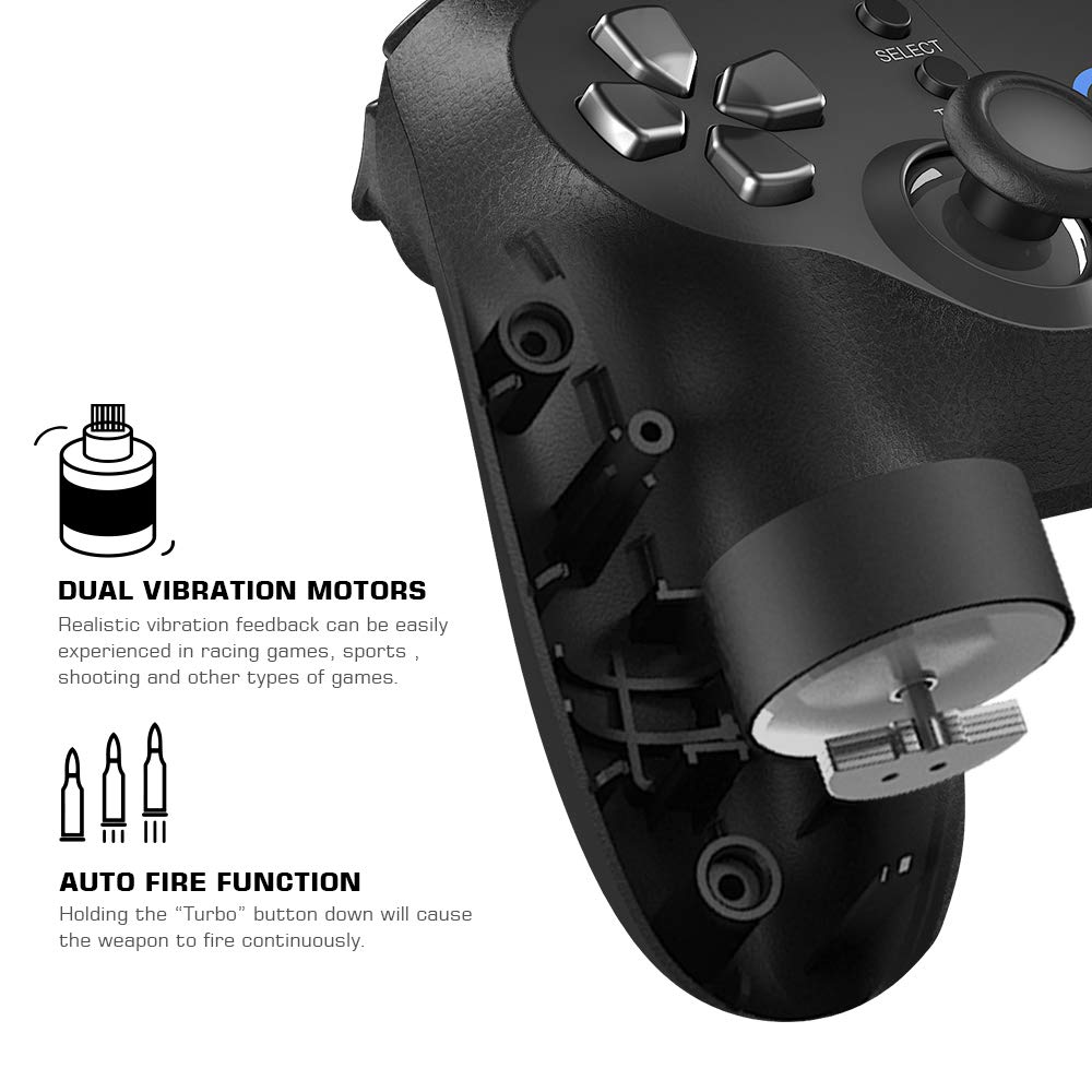 GameSir T1s Bluetooth 4.0 and 2.4GHz Wireless Gamepad Mobile Game Controller for Android / PC / PS3/ SteamOS