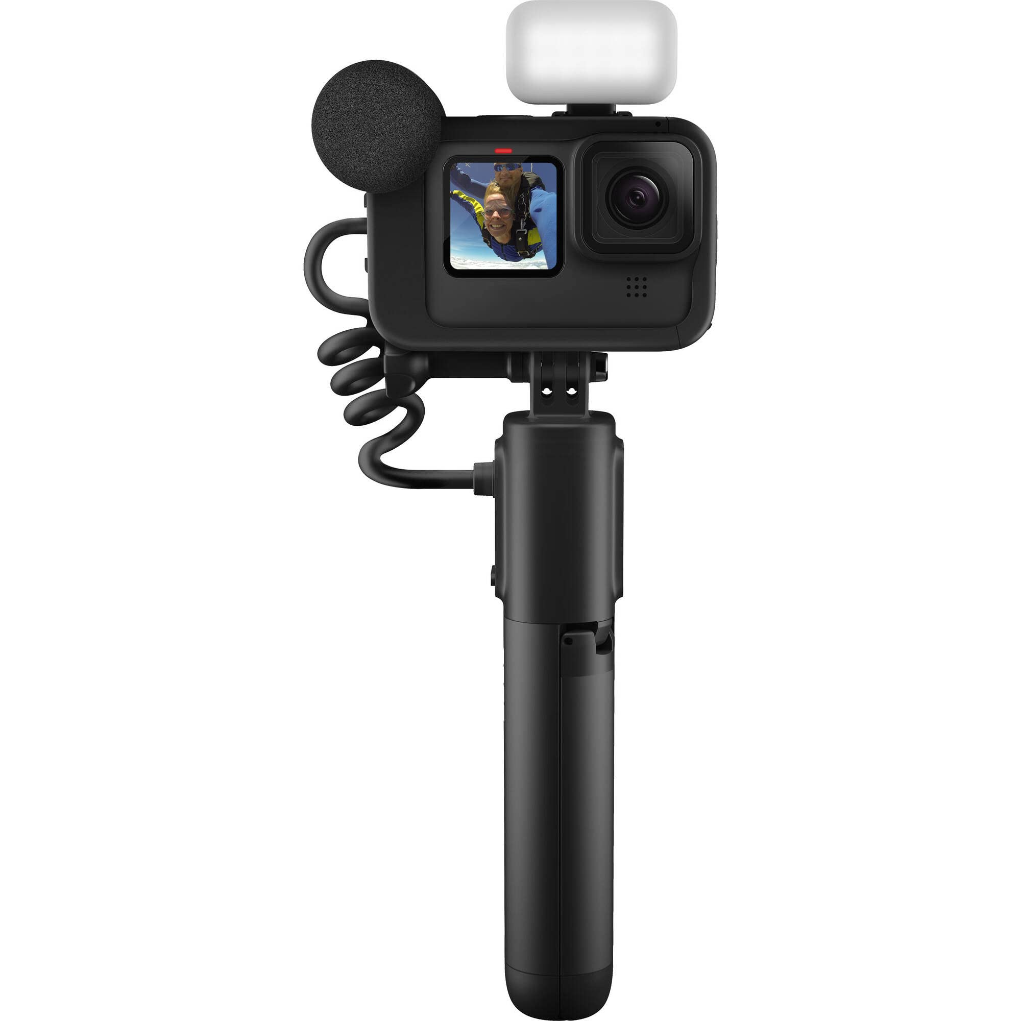 GoPro HERO11 Black Creator Edition - Includes Volta (Battery Grip, Tripod, Remote), Media Mod, Light Mod, Enduro Battery - Waterproof Action Camera + 64GB Extreme Pro Card and Extra Battery