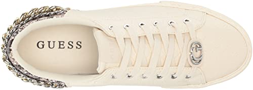 Guess Women's LYBA Sneaker, Chic Cream/Natural, 9