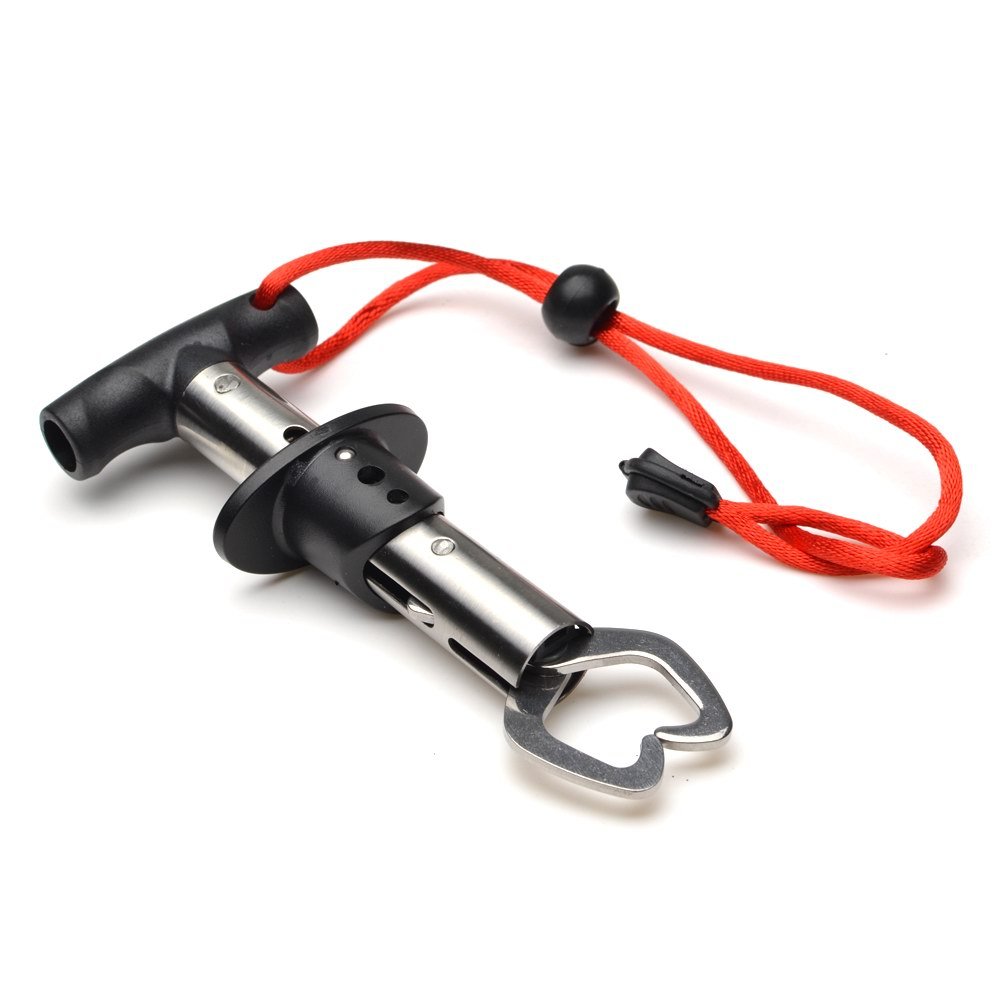 GOOACTION Fish Lip Grabber Gripper Tool Lure Fishing Tool Stainless Steel Fish Holder Portable Fish Control Gear Accessories