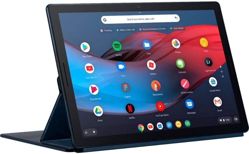 Google Pixel Slate w/Keyboard and Pen (12.3" Touch Screen Display | 8th Gen Intel Core i5 | 8GB RAM | 128GB EMMC) Tablet (Midnight Blue)| Fingerprint Reader | Chrome OS