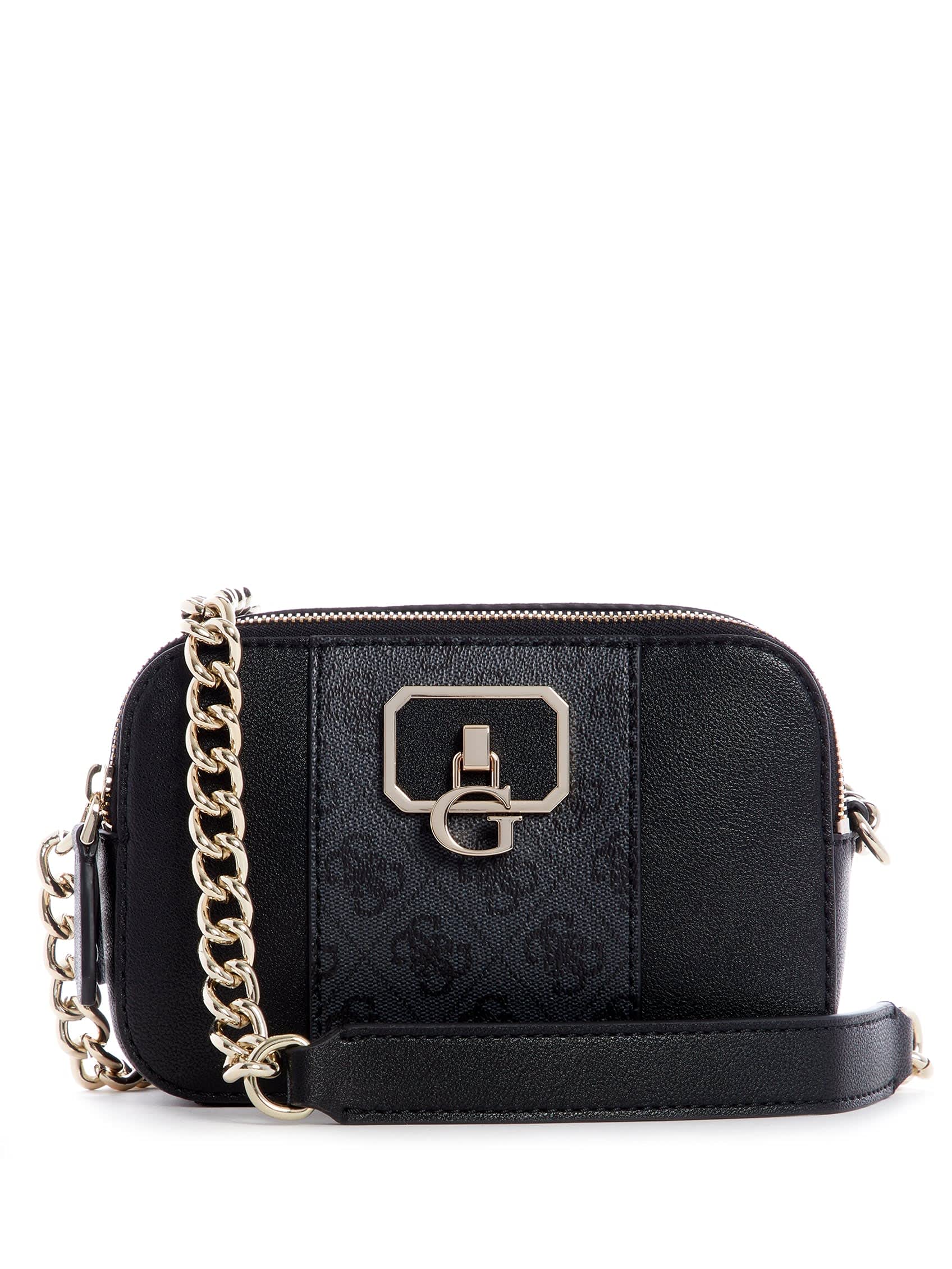 GUESS womens Noelle Crossbody Camera, Coal, One size US