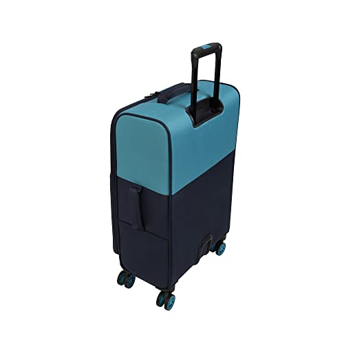 it luggage Duo-Tone 3 Piece Softside 8 Wheel Spinner, Capri Breeze/Dress Blues, 3 Pc Set