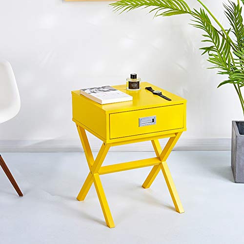 SJYDQ Fashion Nightstands Simple Bedroom Simple Wood Northern Europe Bedside Storage Mini
