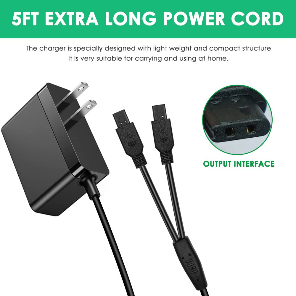 Mrgru Replacement Charger Power Cord Compatible with SportDOG Remote Trainer SD-425 SD-425S SD-425CAMO SD-825 Power Adapter Supply