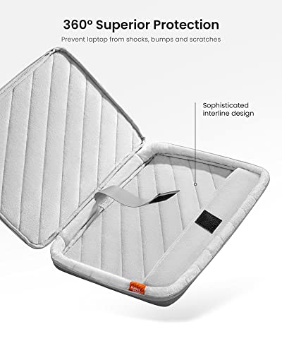 tomtoc 360 Protective Laptop Sleeve for 15.6 Inch Acer Aspire E 15, 15.6 inch ASUS ROG Zephyrus, HP Pavilion 15, More 15.6 Inch Asus Dell Samsung Notebook Ultrabook, Gray