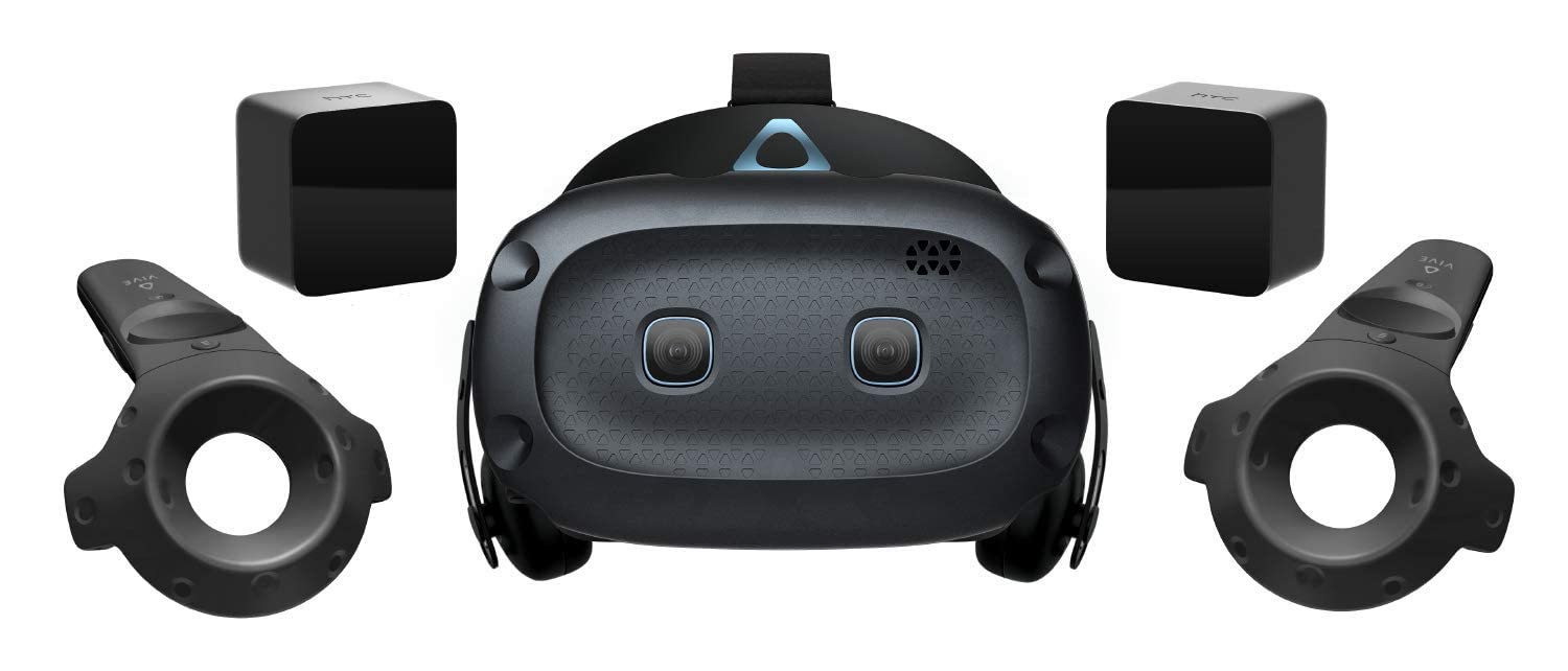 HTC - VIVE Virtual Reality Headset for Compatible Windows PCs (Renewed)