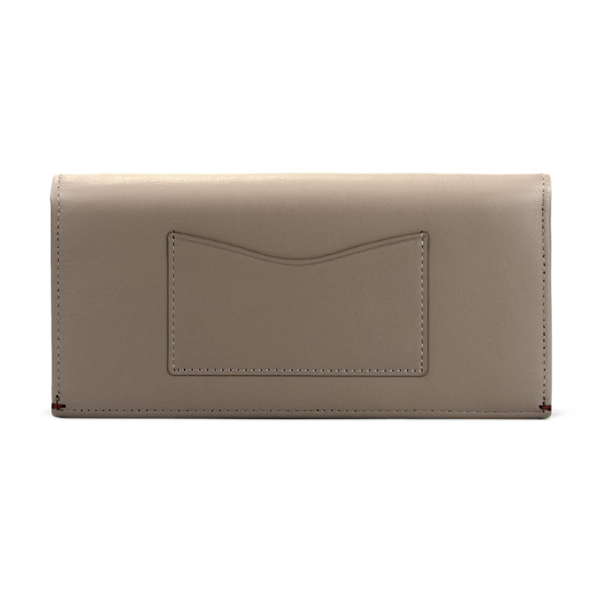 Gnome & Bow Gulliver Cash Coin Long Wallet Women Men (100% Genuine USA Nappa Leather/RFID Blocking) (Taupe Grey)