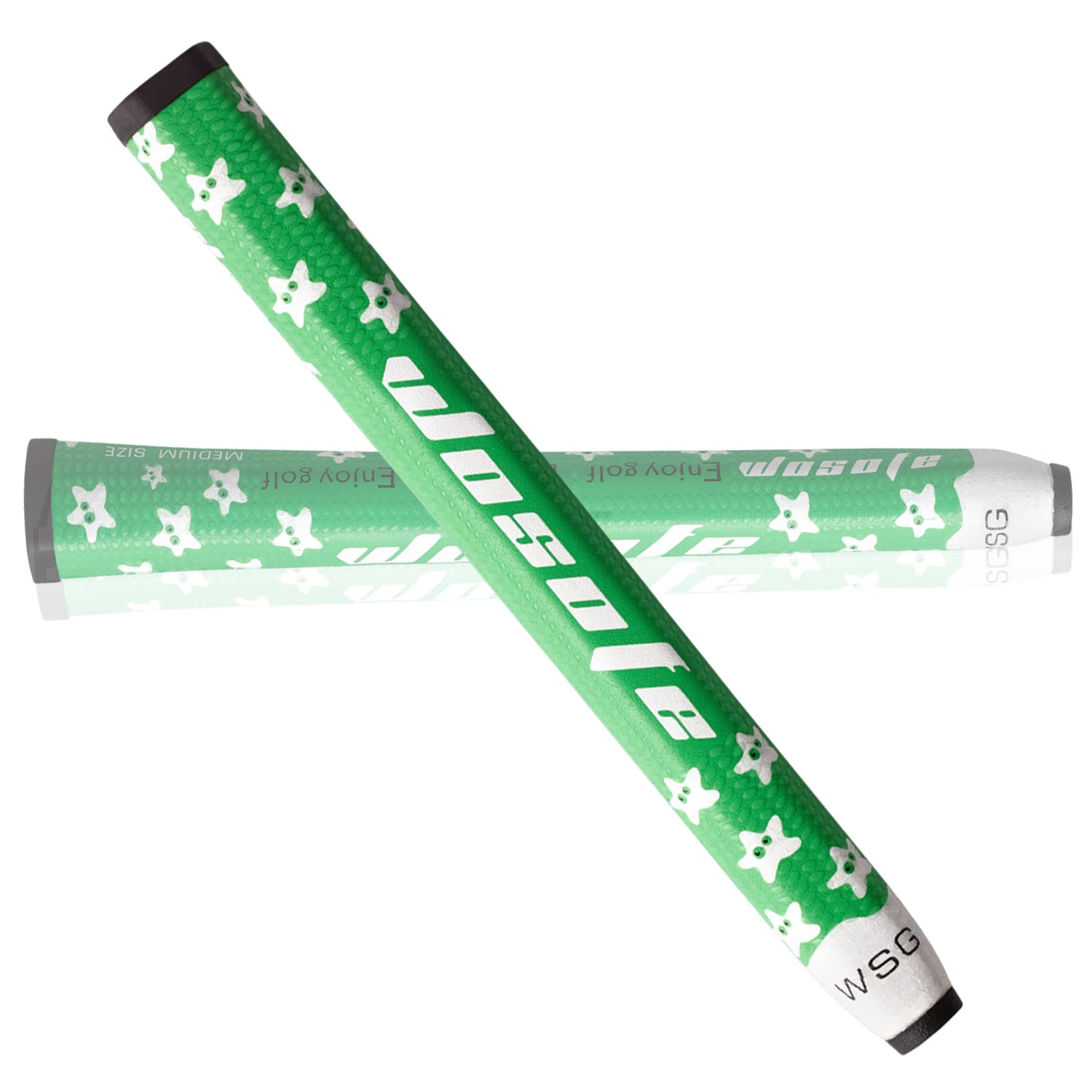Golf Putter Grip Midsize 55g 3.0 LightWeight Non-slip Silica Gel Particle Eva Mens Starfish Pattern Several Colors to Choose (Blue, Midside)