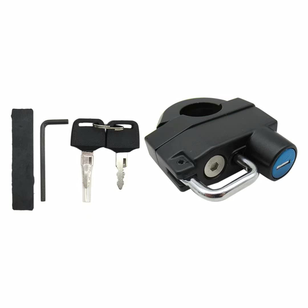 Gxcdizx Universal Motorcycle Helmet Lock for 25mm Engine Crankcase Crash Bar Motorbike
