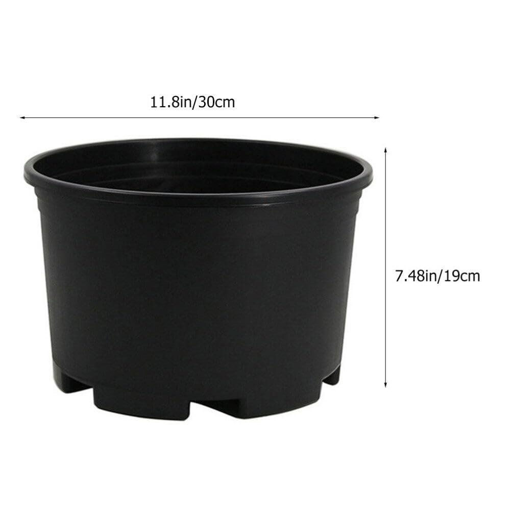 GANAZONO Flower Pots Flower Garden Pot Plant Round Cylinder Plastic Plant Pots